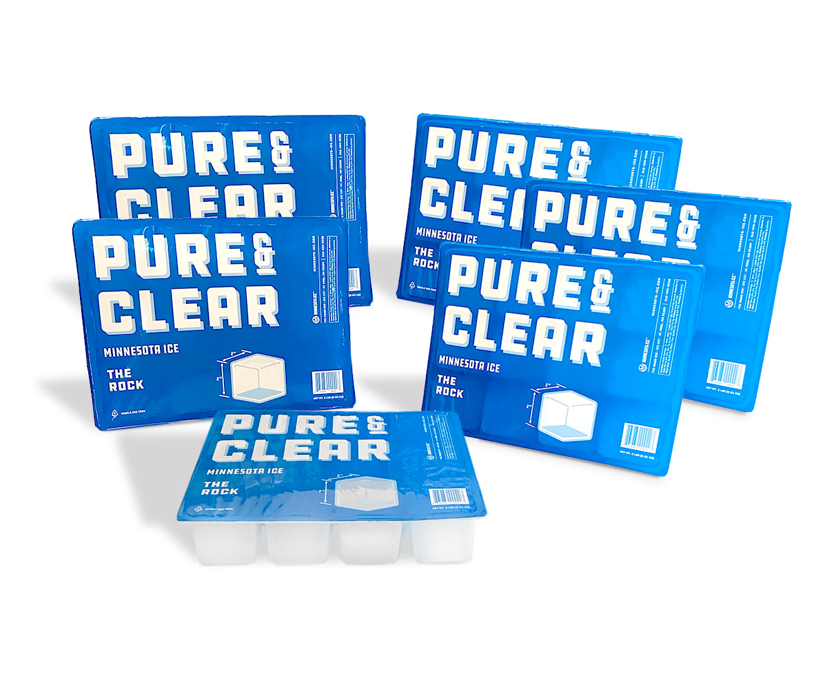 Cocktail Ice - Pure & Clear™ The Rock 72 – Minnesota Ice