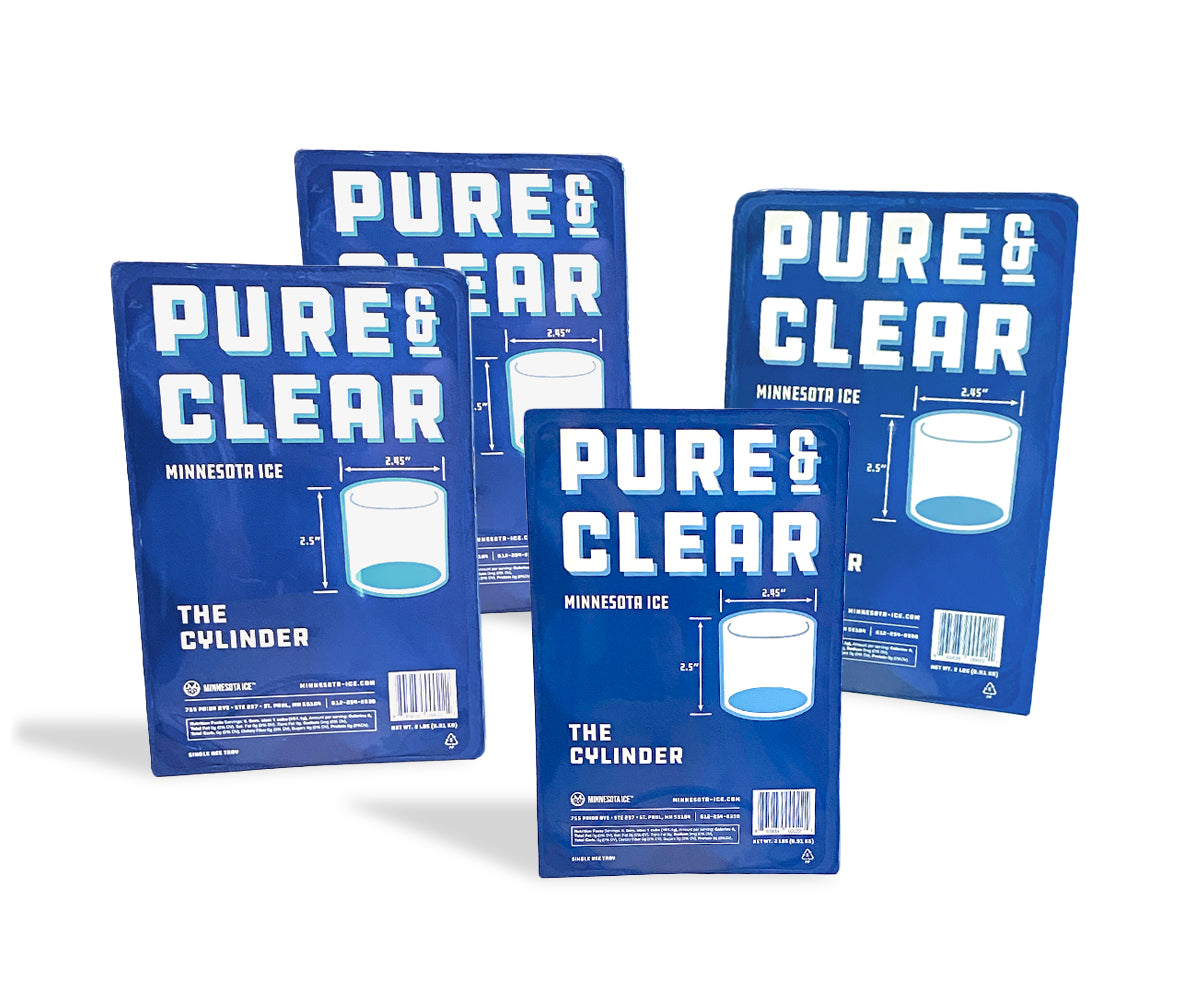 Cocktail Ice - Pure & Clear™ The Cylinder 24 – Minnesota Ice