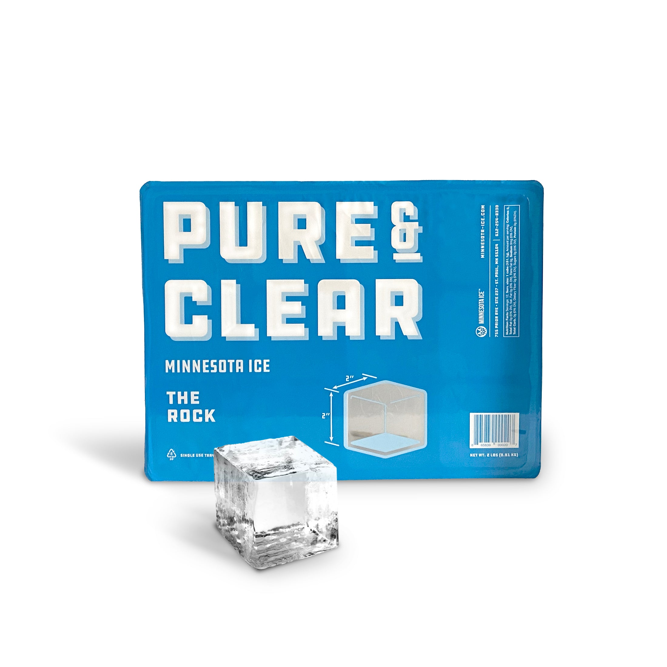 Cocktail Ice - Pure & Clear™ The Rock, 24 qty – Minnesota Ice